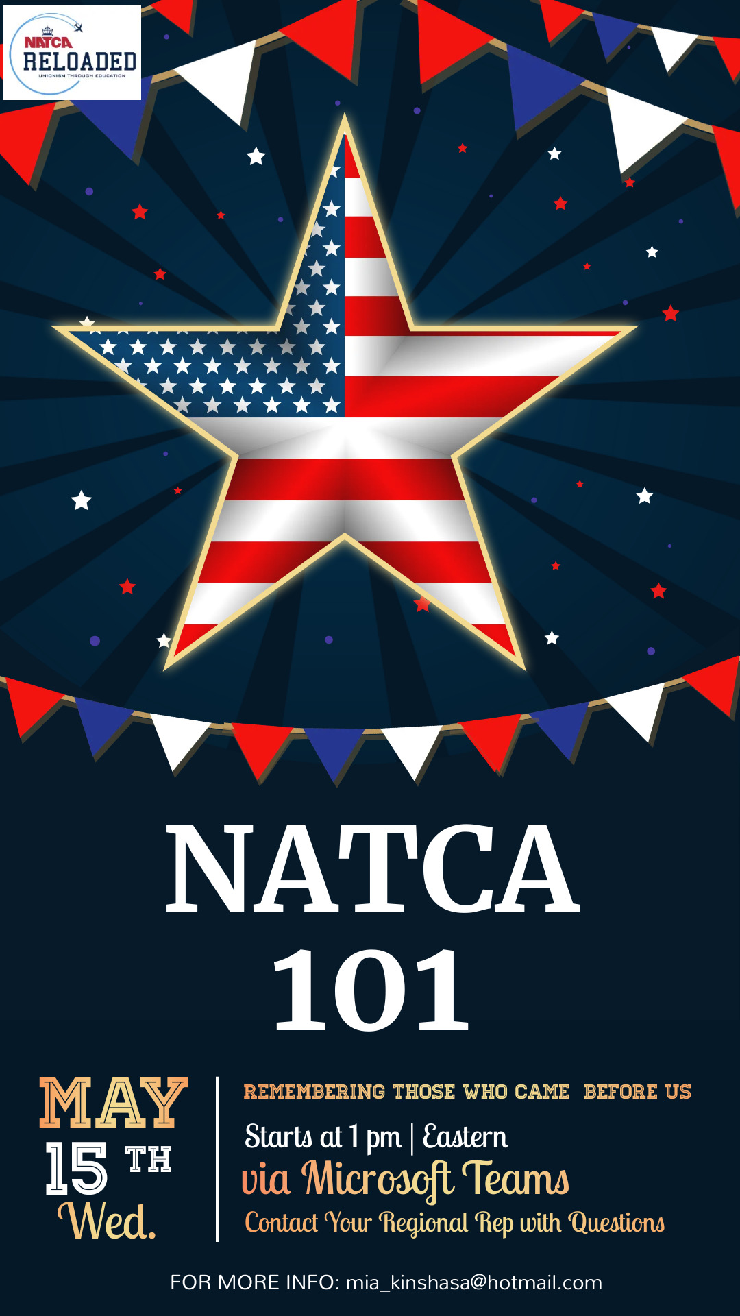 NATCA’s Communicating for Safety 2024 Benefits Partner Booth Interest Form - NATCA